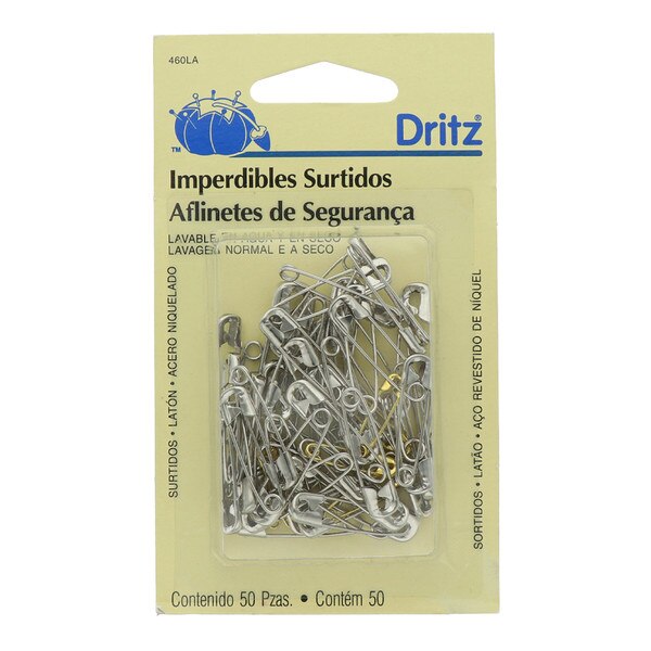 Seguros Dritz, acero inoxidable, niquel, varios tamaños, presentación ...